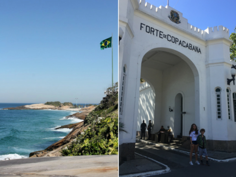 Café da manhã na Confeitaria Colombo do Forte de Copacabana e visita ao ...