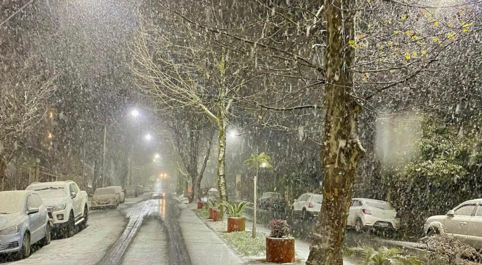 Neve em Gramado e em mais de 10 cidades da serra gaúcha
